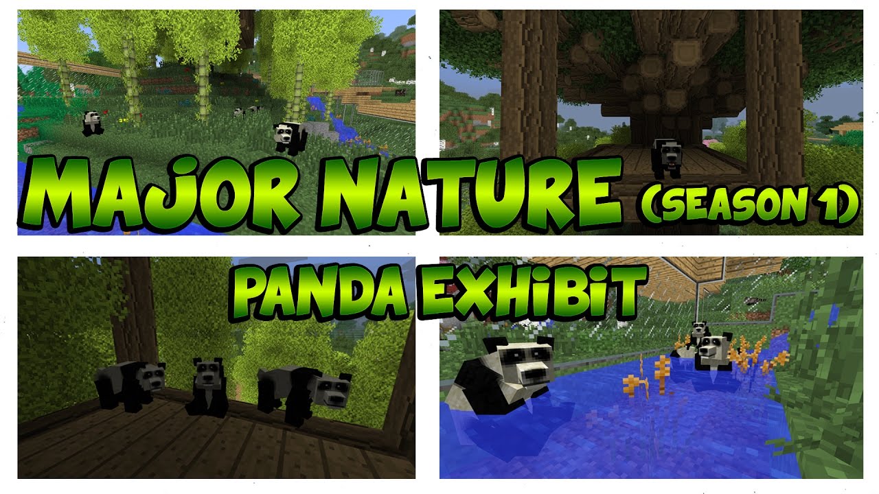 Major Nature Season 1 EP9! Panda Exhibit! (Minecraft Mo' Creatures Mod ...