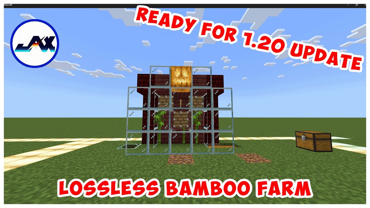 Easy Lossless Bamboo Farm | Tutorial | MC 1.20 Ready - YouTube