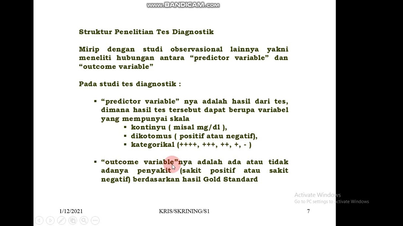 Validitas Tes Skrining (Part 1) - YouTube