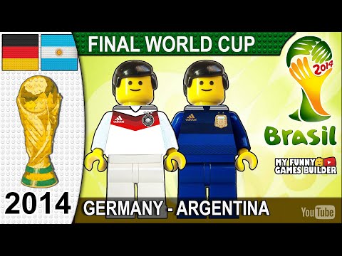 World Cup Final 2014 • Germany vs Argentina 1-0 • Brasil 2014 • All Goals Highlights Lego Football