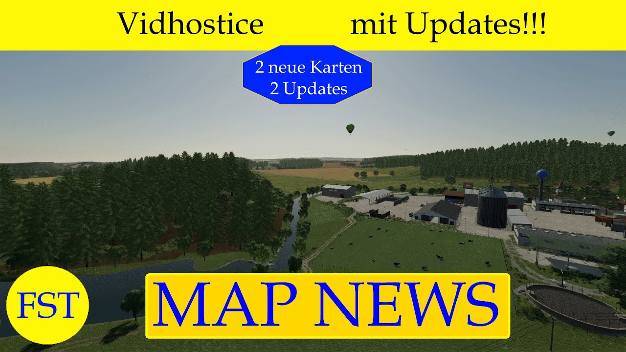 LS22 MAP NEWS Vidhostice mit Updates!!! 7.-8.3.23 (2 neue Karten +2 ...