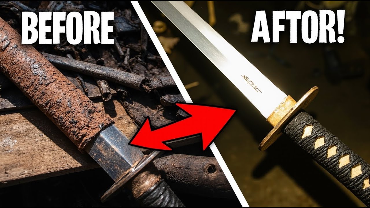 Restoring a Rusty Katana Found in an Old Garage - YouTube