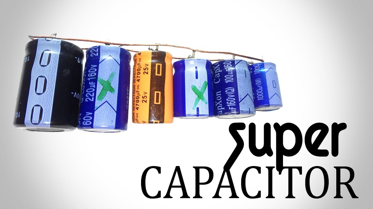 How to make super capacitor bank for free energy - YouTube