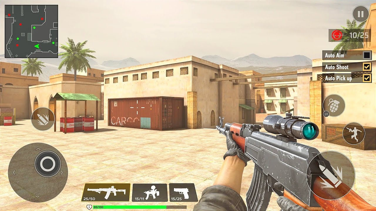 FPS Commando Shooting 3D PvP Offline Shooting Game Android Gameplay HD ...