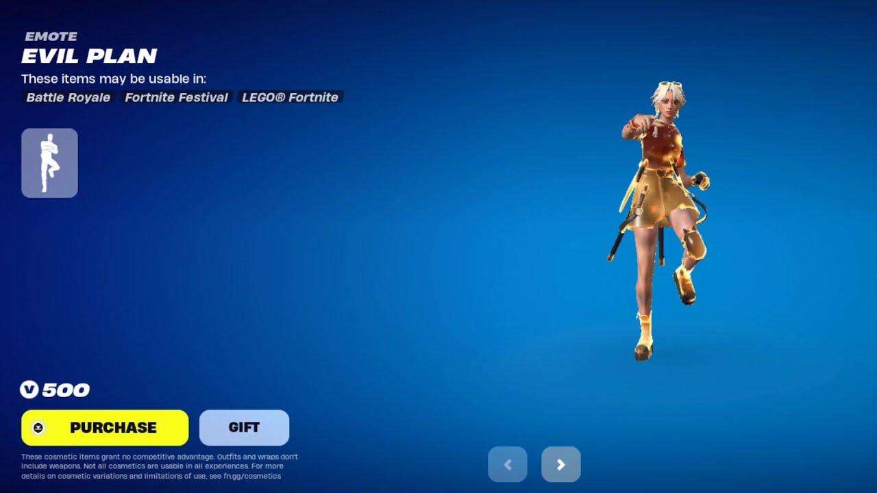 Fortnite Evil Plan Emote Return In Item Shop Hurry Up 😃 - YouTube