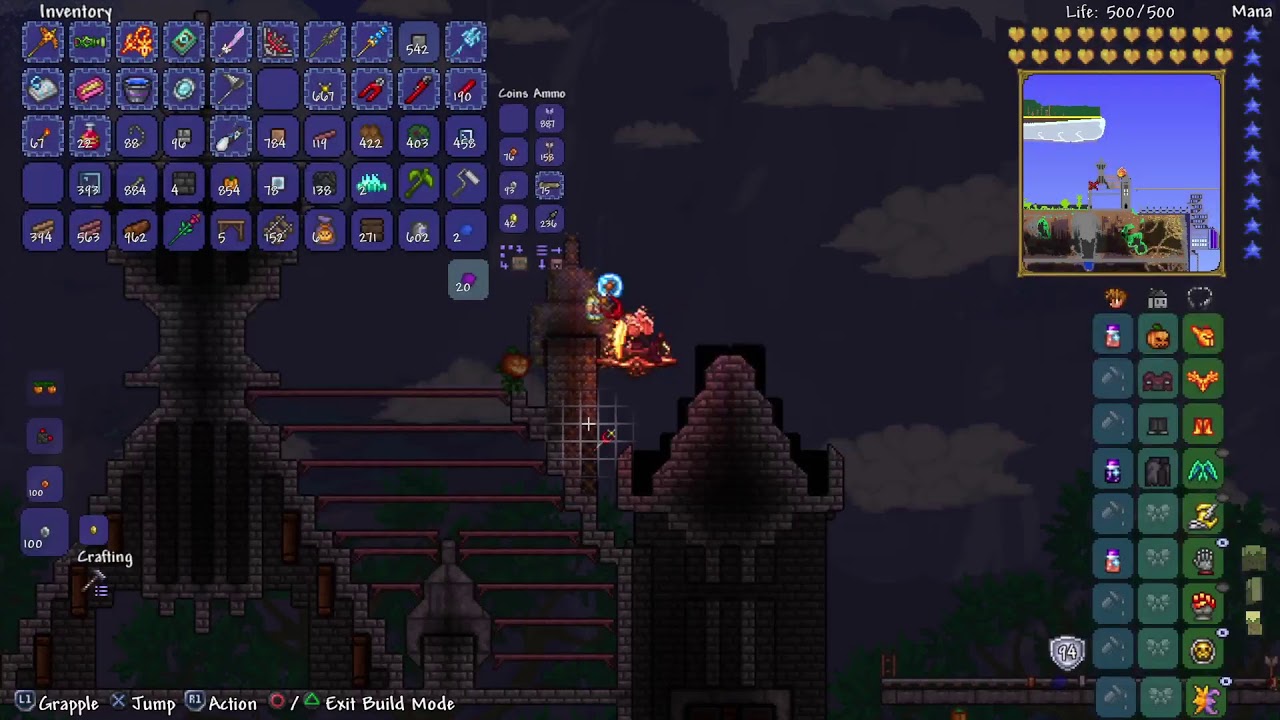 Terraria world building #5 Halloween build - YouTube