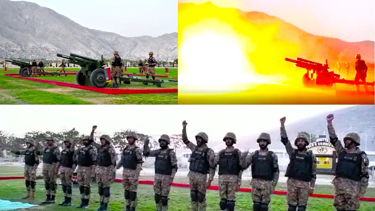 Quetta | Pak Army Gives Gun Salute On 75nd Independence Day Of Pakistan ...