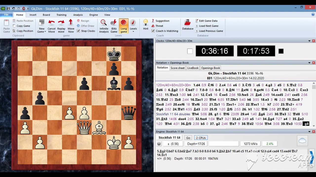 Human vs Stockfish 11 elo 3596!! - YouTube