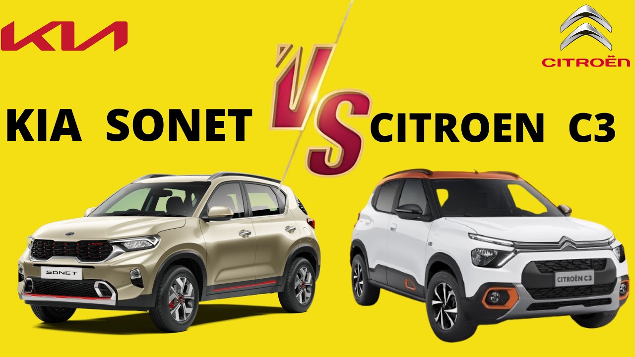 Citroen C3 Vs Kia Sonet Detailed Review Lcitroen C3 Compact Suv Rival