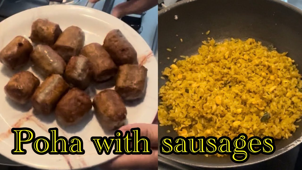 Let’s cook Poha and sausages for breakfast || Betchay spare time - YouTube