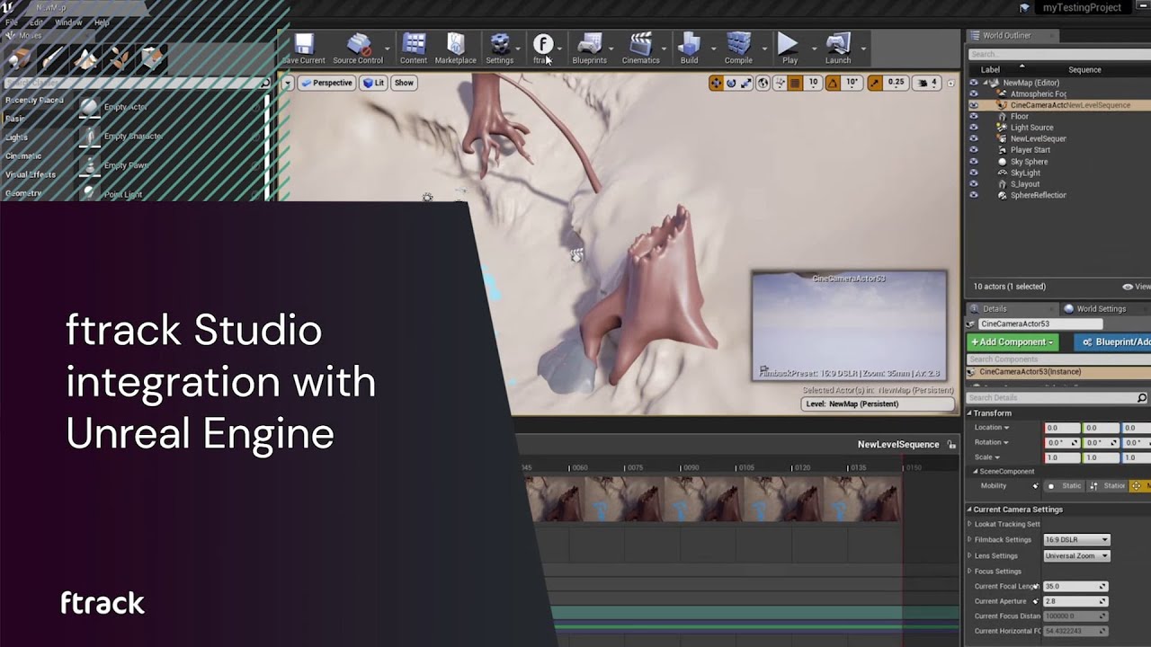 ftrack Studio integration with Unreal Engine - YouTube