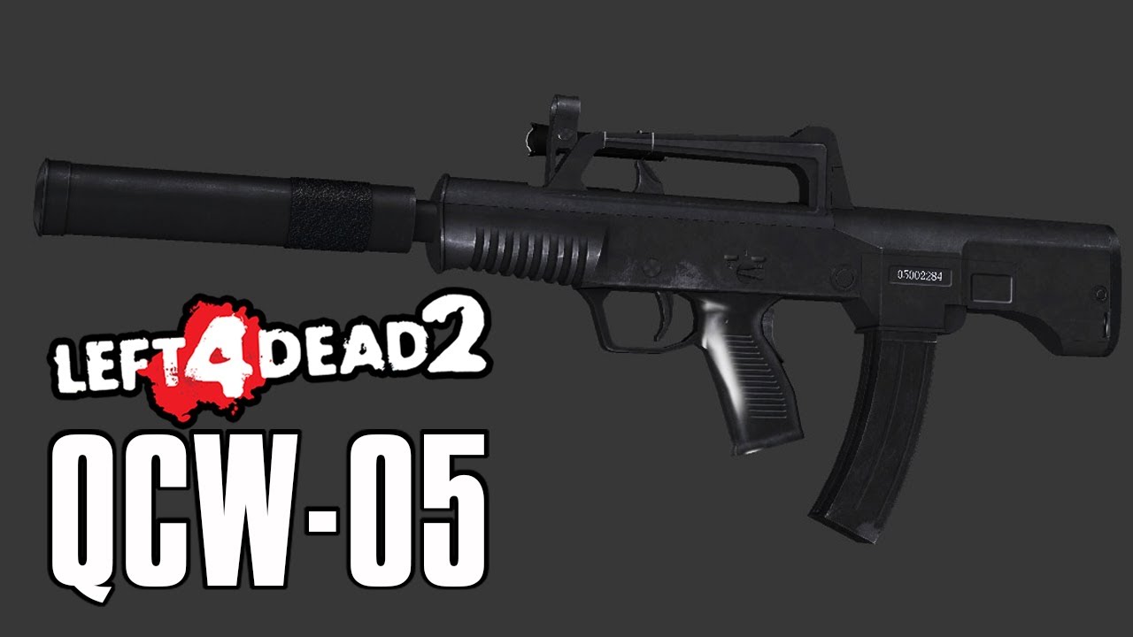 QCW-05 in - Left 4 Dead 2 - Silenced SMG Mod in Action - YouTube