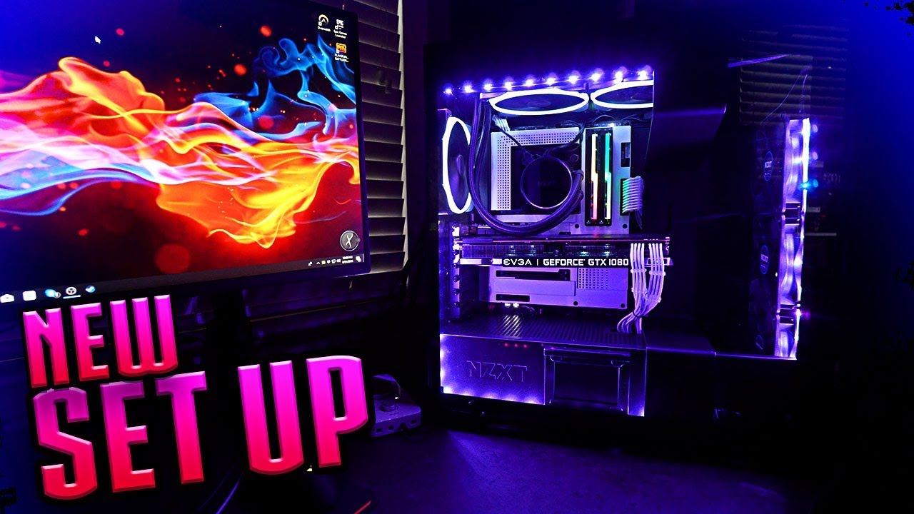 INSANE DESK SET UP 2018 - NZXT COMPUTER - YouTube