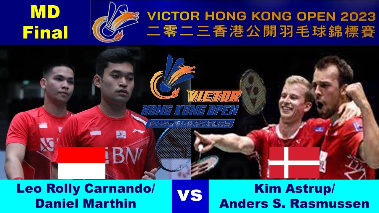Final Hongkong Open 2023 | Carnando/Marthin (INA) vs Astrup/Rasmussen ...
