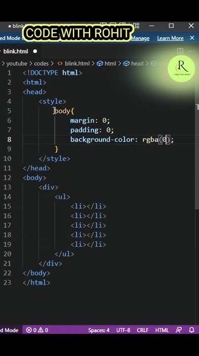 Create a mini project 4 || #html #css #coding #code #project #programming #webdevelopment - YouTube