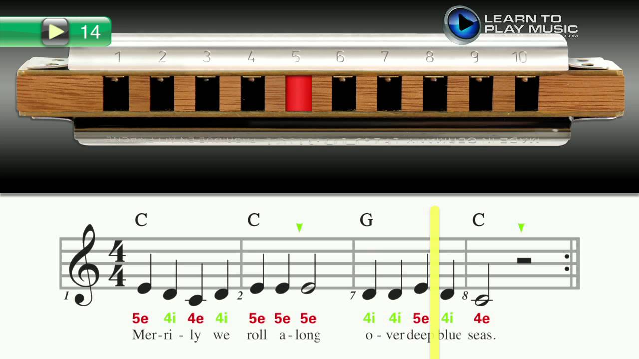Ex014 Harmonica Lessons for Young Beginners Book 1 ~ Progressive - YouTube