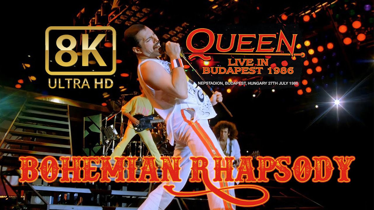 Queen * Bohemian Rhapsody * Live in Budapest 1986 * 8K UHD - YouTube