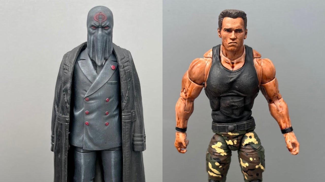 New Gijoe Classified customs action figures Cobra Commander & Arnold ...