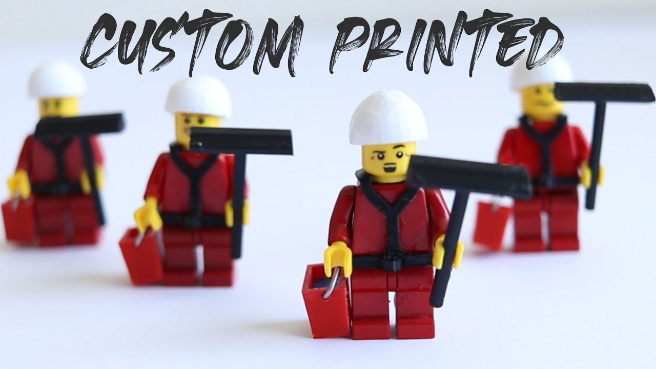 Custom 3D Printed Lego Window Cleaners - YouTube