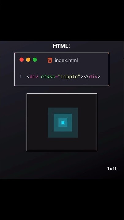 Ripple loading animation using css. #css #learning #shorts - YouTube