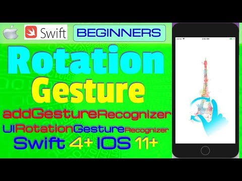 IOS 11+, Swift 4+, Beginners, Tutorial : Rotation Gesture Tutorial ...