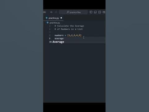 Calculate the average | #python #pythonprogramming#coding#learnpython #pythonforbeginners - YouTube