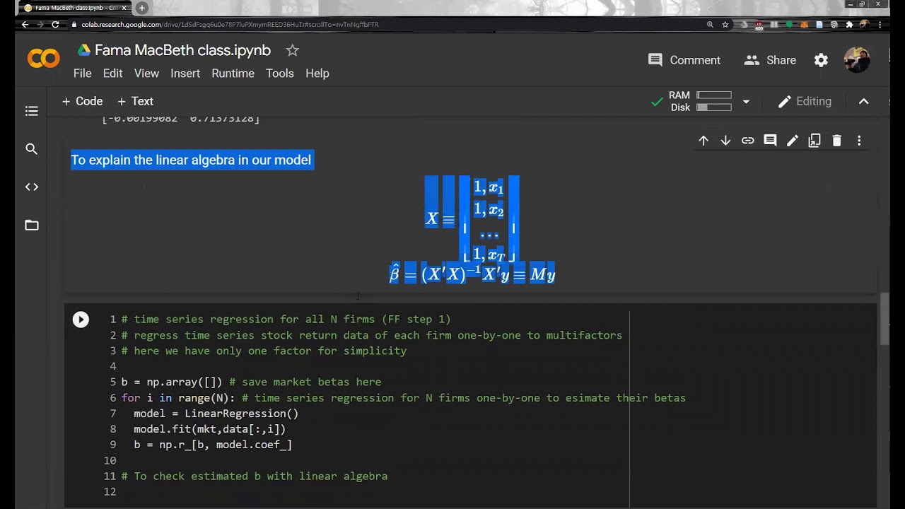 Fama MacBeth regression 02 - YouTube