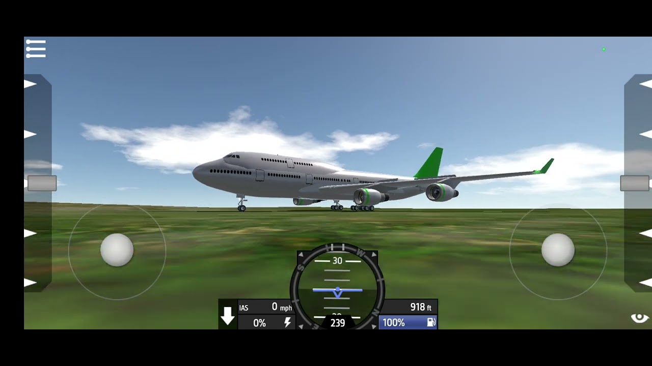 Landing A Boeing 747-400 at an airport in SimplePlanes! - YouTube