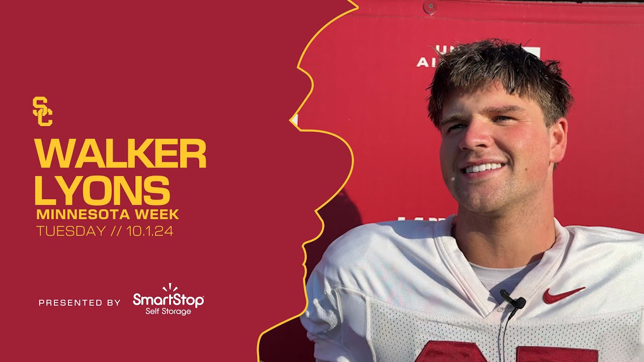 USC TE Walker Lyons | Tuesday of Minnesota Week - YouTube