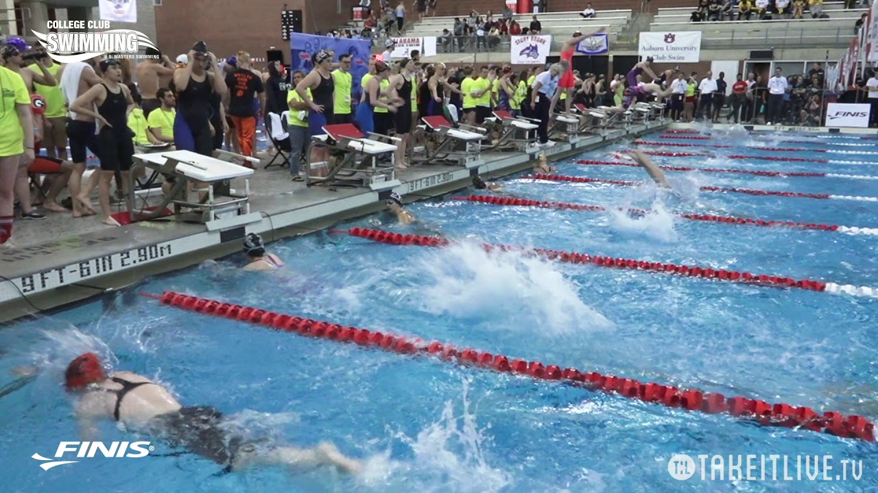 Women 400 Freestyle Relay A Final 2019 FINIS College Club Swimming ...