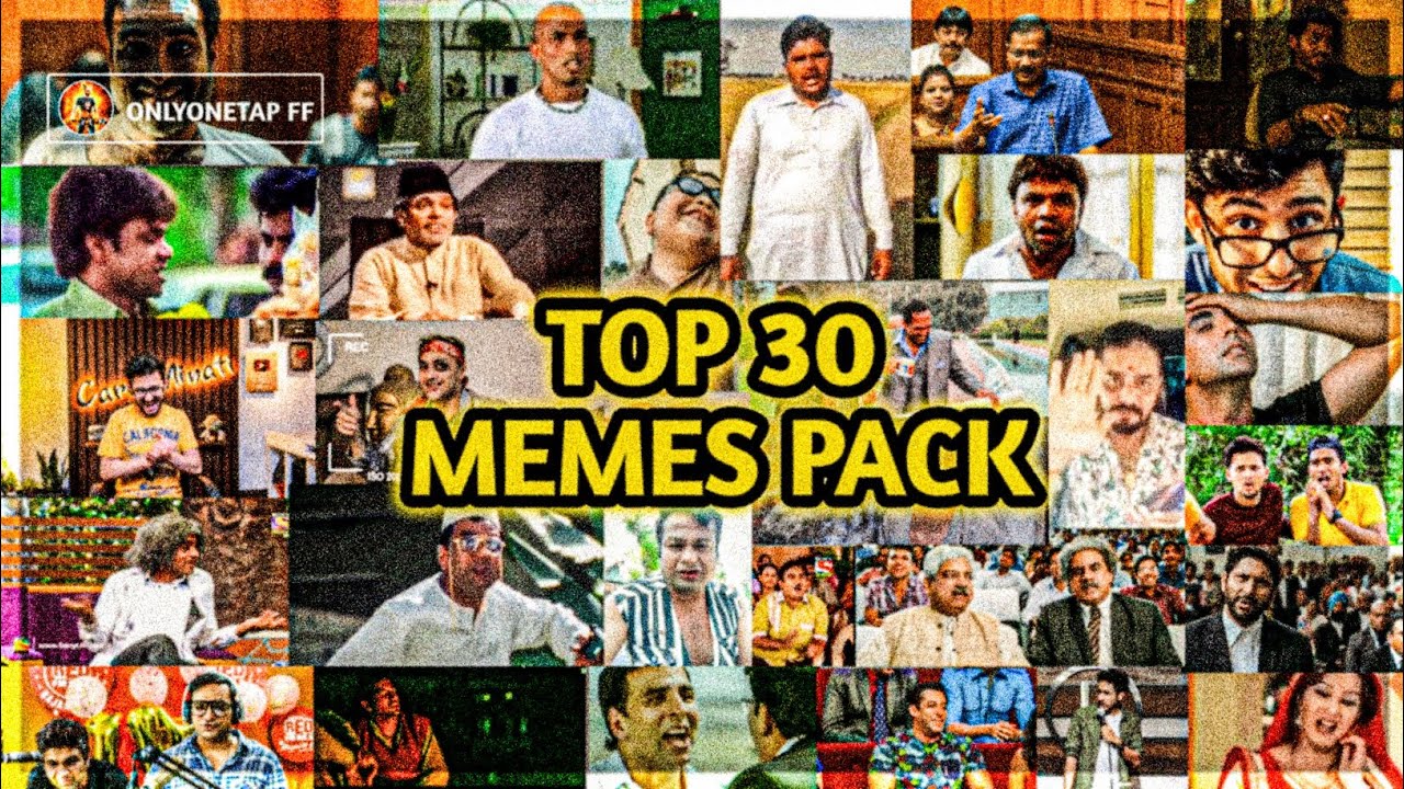TOP 30 VIRAL & TRENDING MEMES PACK || COPYRIGHT FREE MEMES PACK 2024 ️ ...