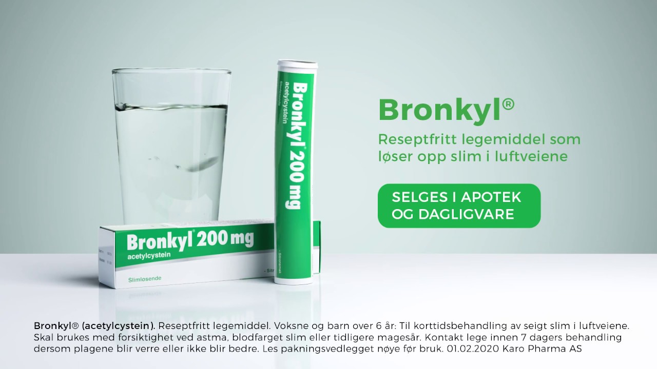 Bronkyl slimløsende brusetabletter - YouTube