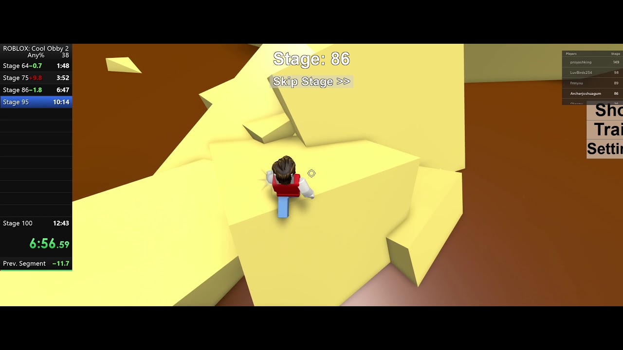 I'm so bored here's a world record i guess. Roblox: Cool Obby 2 ...