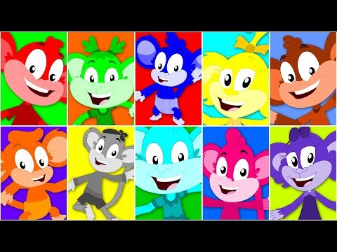 Ten Little Monkeys | Nursery Rhymes Songs For Children | Baby Song | Monkey Rhymes