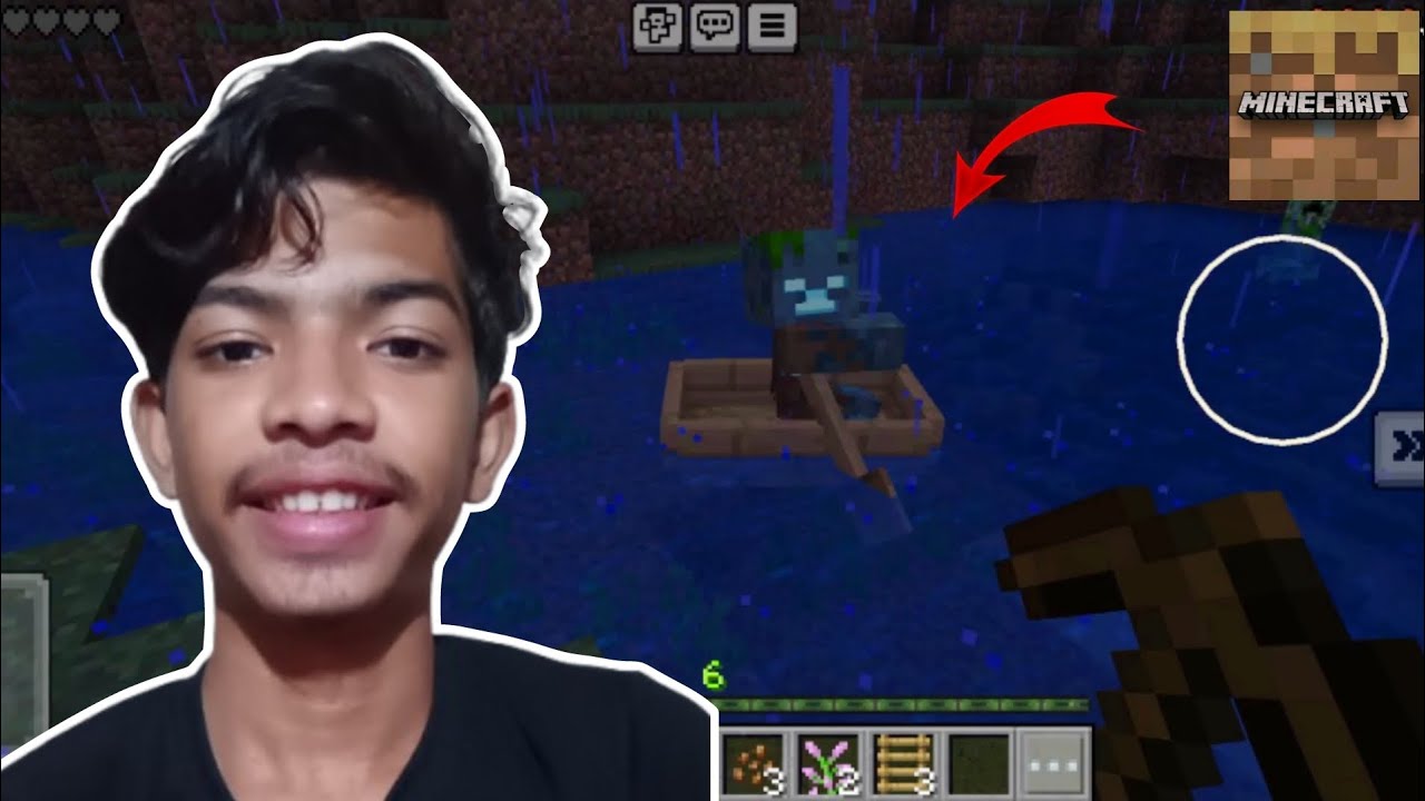 Zombie in My Boat During Rain | Minecraft - YouTube