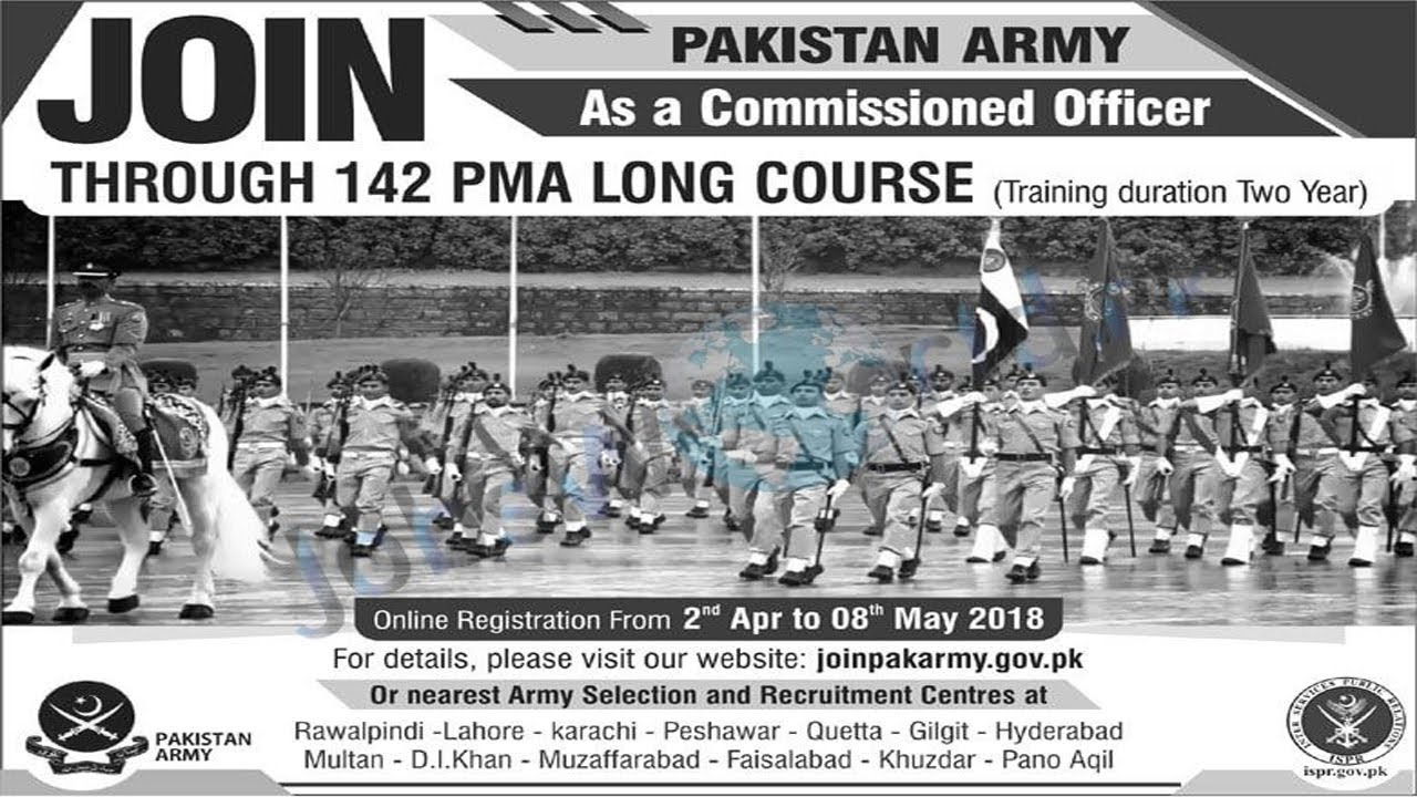 Pak Army PMA Long Course 142 Online Registration 2018 - YouTube