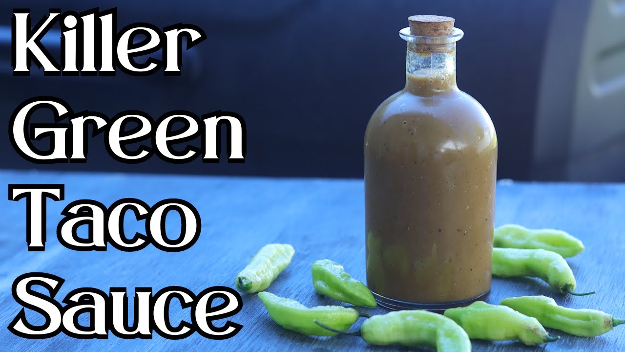 Green Ghost Pepper Taco Sauce Recipe - LOVE IT!!! - YouTube