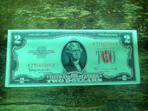 Купюра 2 доллара США, мифы и легенды. - YouTube