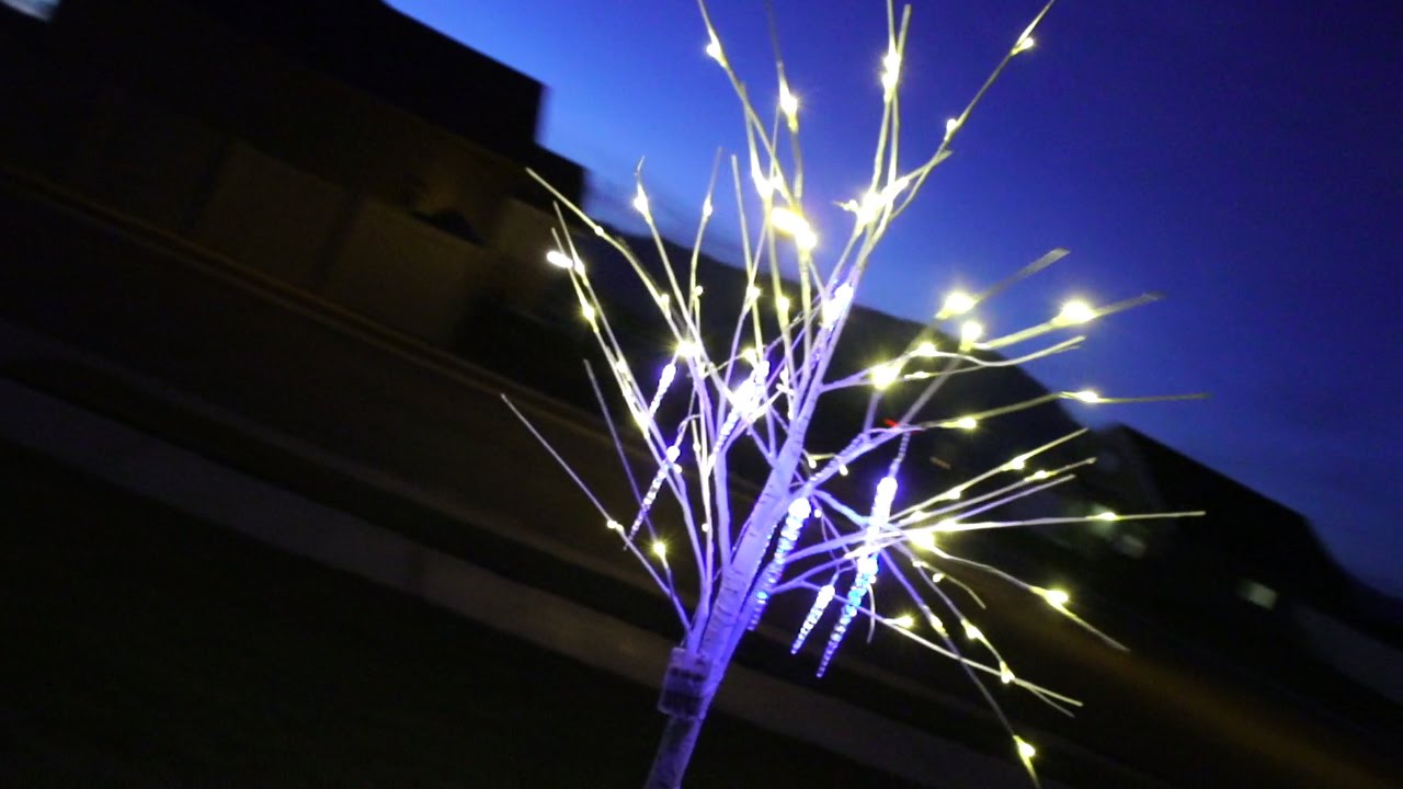 Review of The Lightshare 6FT 72L LED Birch Tree - YouTube