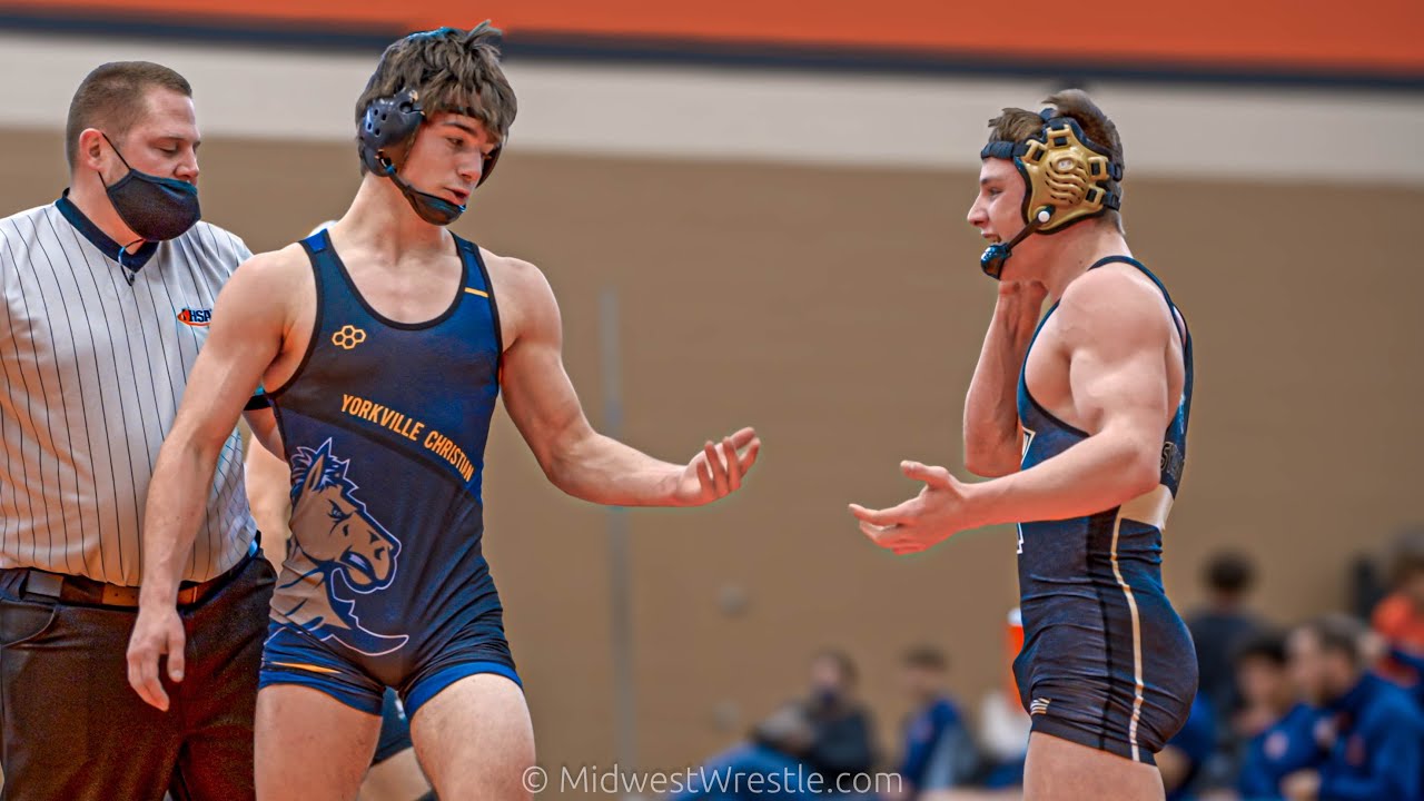 152 – Brayden Peet {G} of Sycamore IL vs. Drew Torza {R} of Yorkville ...