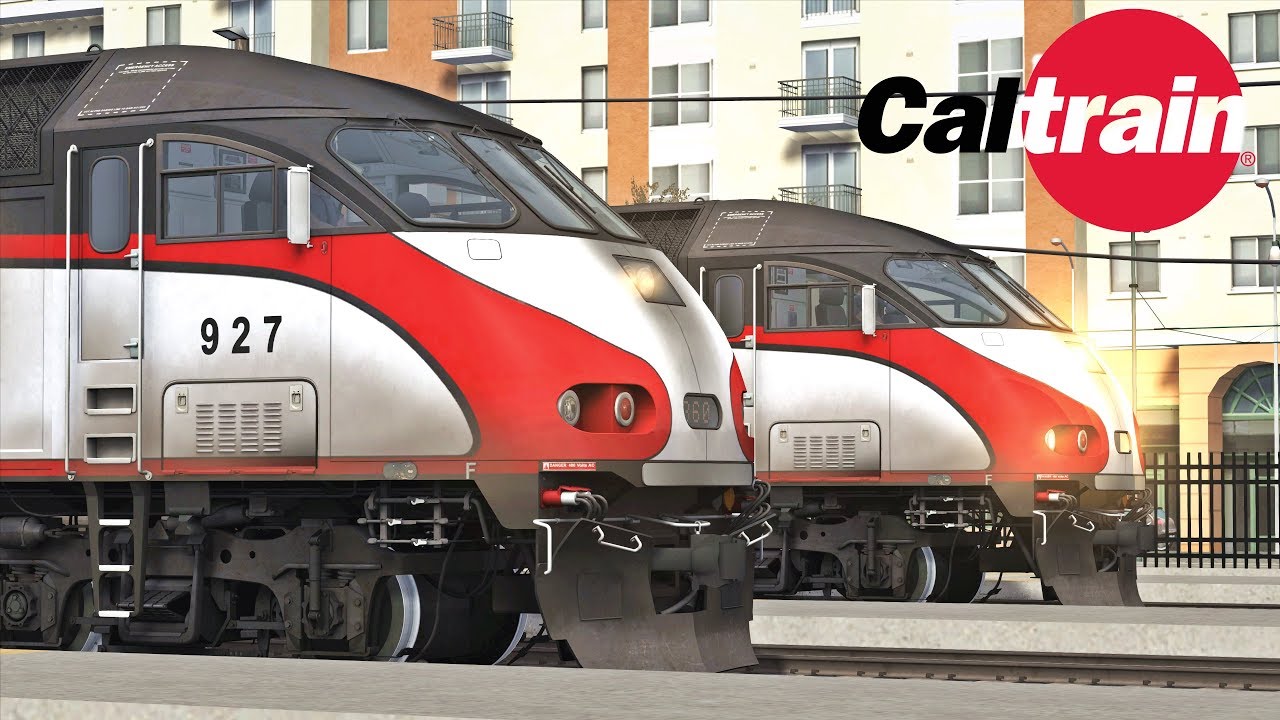 CALTRAIN MP36PH TRAIN👮 - YouTube