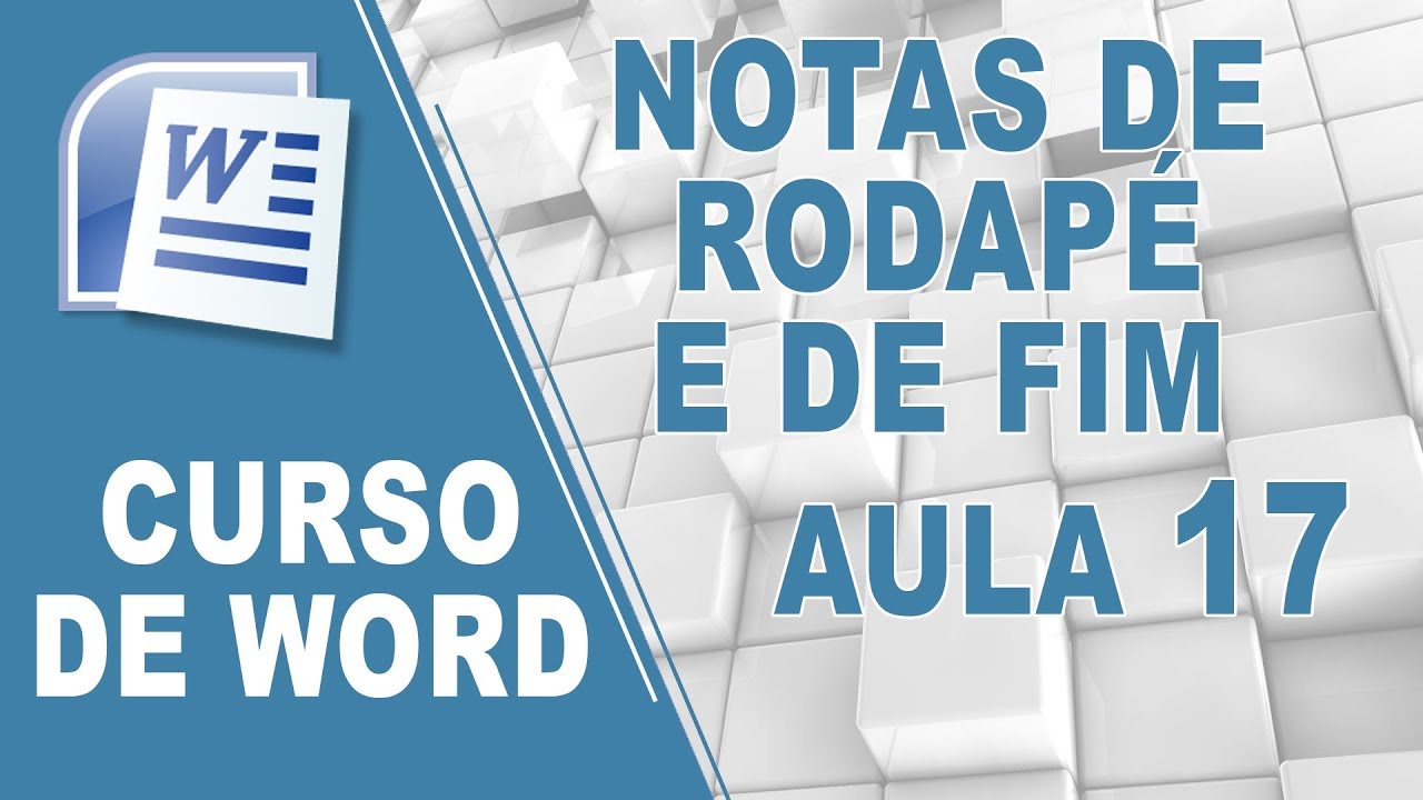 Nota de Rodapé e Nota de Fim - Curso de Word - [Aula 17] - YouTube