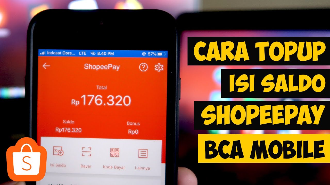 Cara Mengisi Top up Saldo ShopeePay BCA MOBILE - YouTube