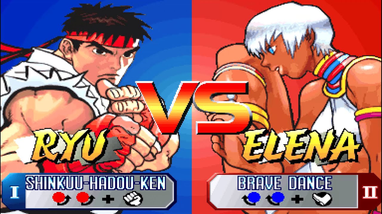 Street Fighter III: 2nd Impact Ryu Vs Oro - Hugo - Alex - Elena - Yang ...