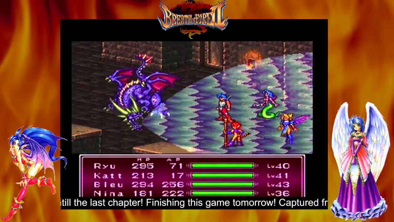 [Breath of Fire II] First time Golden Dragon spell! - YouTube
