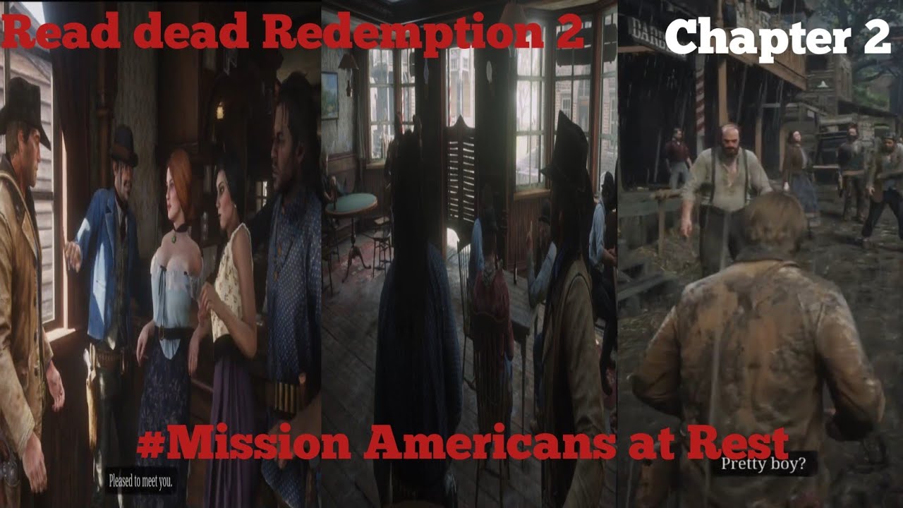 Red Dead Redemption 2 Chapter 2 Mission American at Rest - YouTube