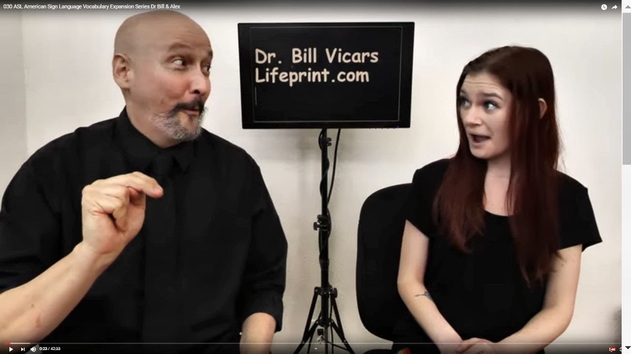 030 ASL American Sign Language Vocabulary Expansion Series Dr Bill ...