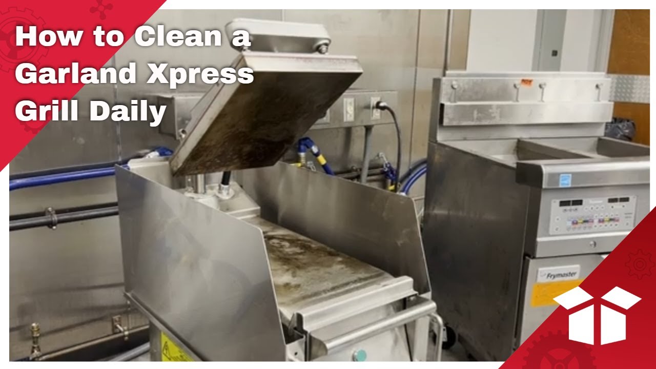 How to Clean a Garland Xpress Clamshell Grill Daily - YouTube