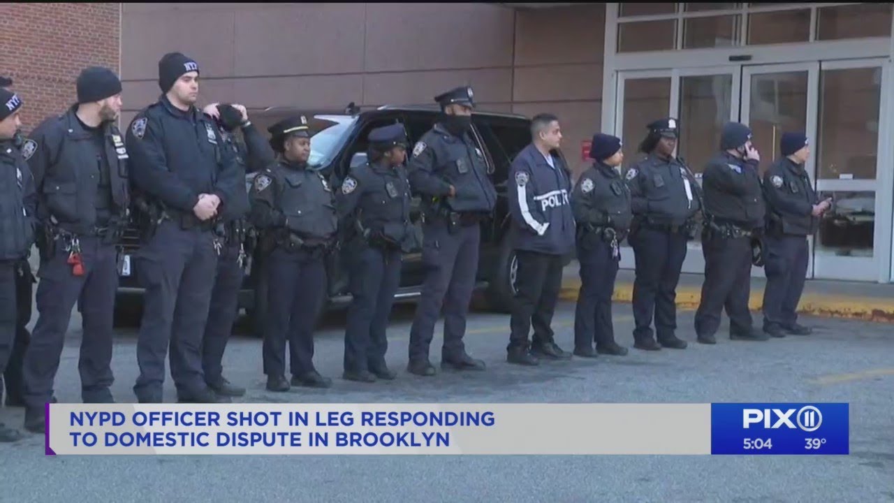 NYPD officer shot in Brooklyn; suspect shot twice during shootout ...