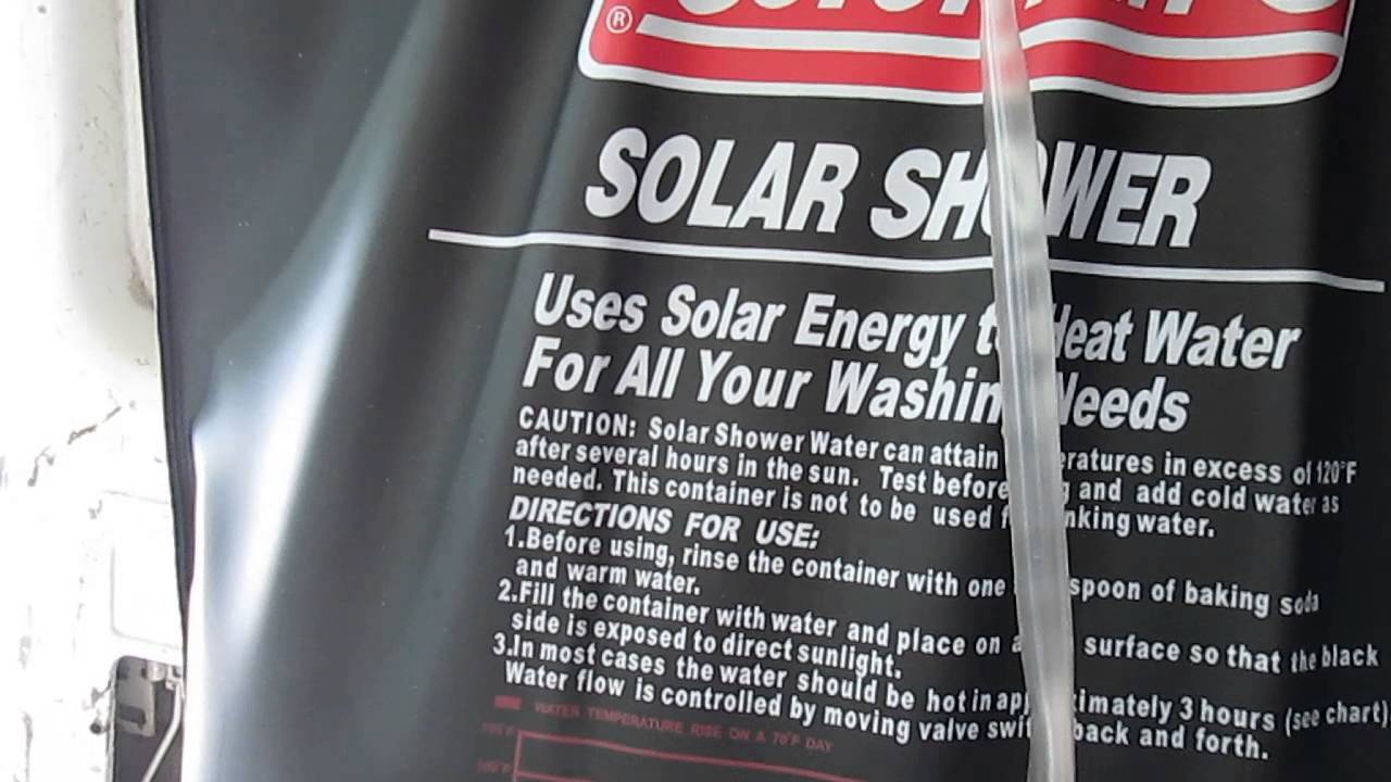 Short Review On Coleman Solar Shower 05 27 14 - YouTube